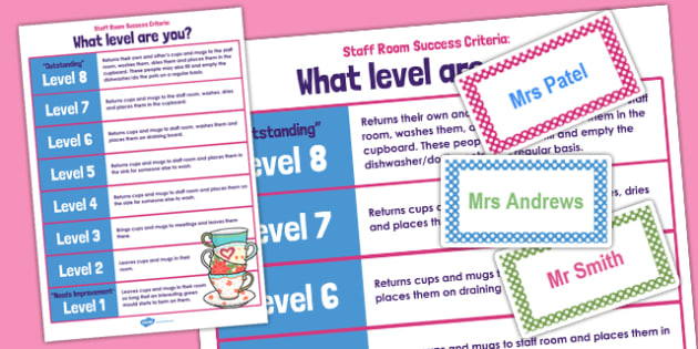 👉 Funny Staffroom Cleaning Sign