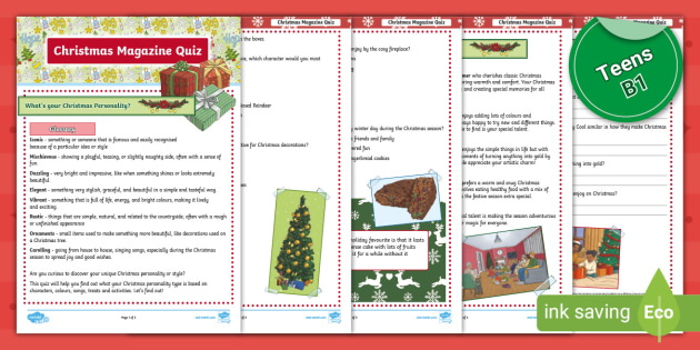 Christmas Activities for Teens | twinkl.co.uk