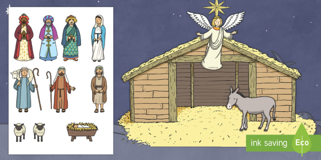 Christmas Nativity Cut and Stick Activity