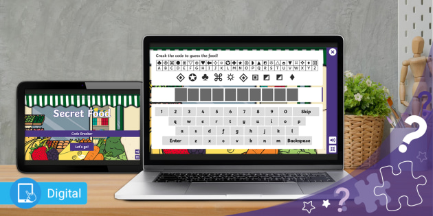 Secret Food Code Breaker Puzzle Game | Twinkl Go!