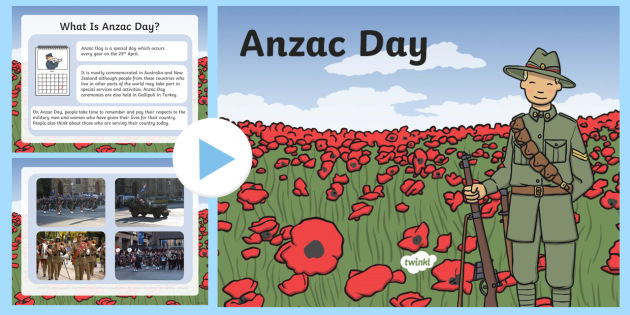 Anzac Day Information PowerPoint Upper School (teacher made)