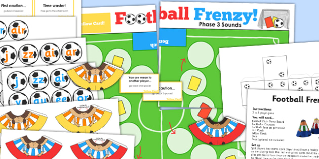 Phase 3 Sounds Football Board Game (teacher made)