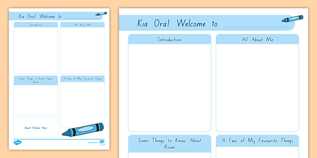 Editable Welcome Letter