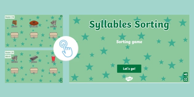 Syllables Interactive Sorting Game (teacher made)