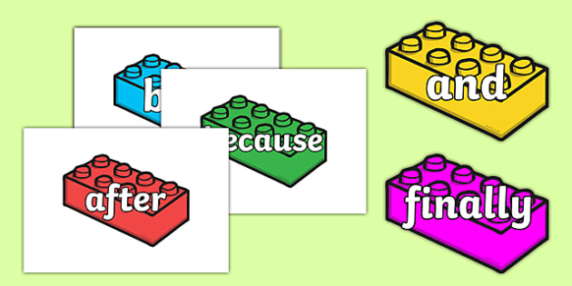 Conjunctions on Building Bricks - conjunctions, connectives
