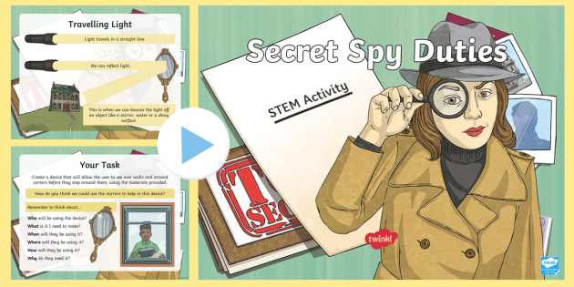 Secret Spy Duties STEM Activity Pack (teacher made)
