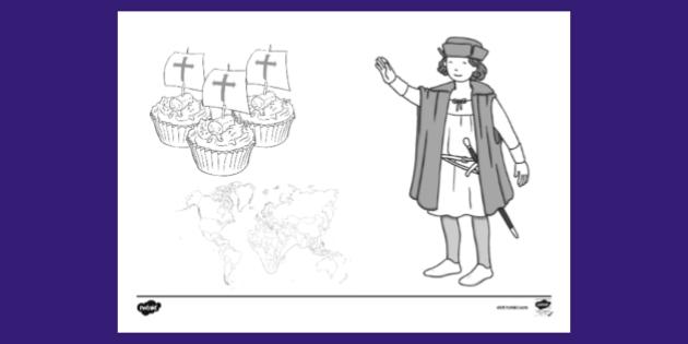 FREE! - Columbus Day Colouring Page | Colouring Sheets
