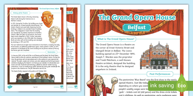 Grand Opera Houses Belfast | twinkl.co.uk