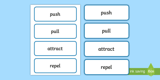 Forces Vocabulary Cards (teacher made)