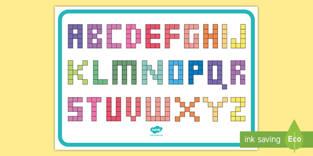 Spelling Cube Alphabet Desk Mat (teacher made)