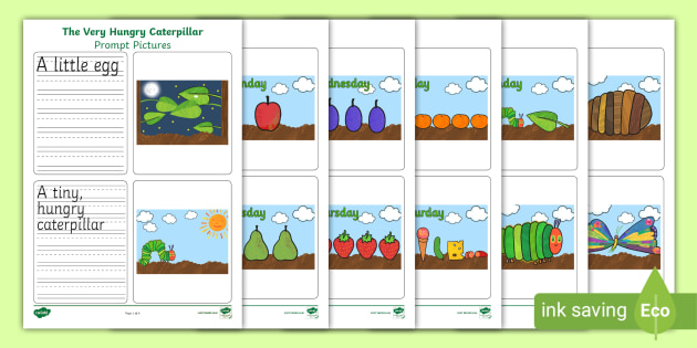 FREE Prompt Pictures Eric Carle Story Very Hungry Caterpillar FREE Prompt Pictures Eric Carle Story Very Hungry Caterpillar