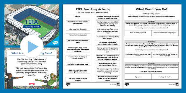FIFA Fair Play Code PowerPoint | Activity Sheet | Africa Day