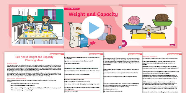 👉 Talk About Weight and Capacity Maths PowerPoint and Planning Ideas