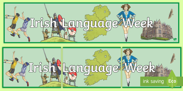 Irish Language Week Banner - World Around Us KS2