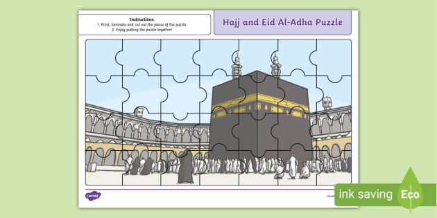 Hajj and Eid Al-Adha Puzzle Activity (teacher made)