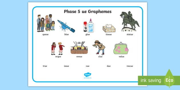 ue Grapheme - Primary Resources (teacher made)