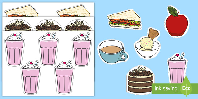 Cafe Food Cut-Outs (teacher made)
