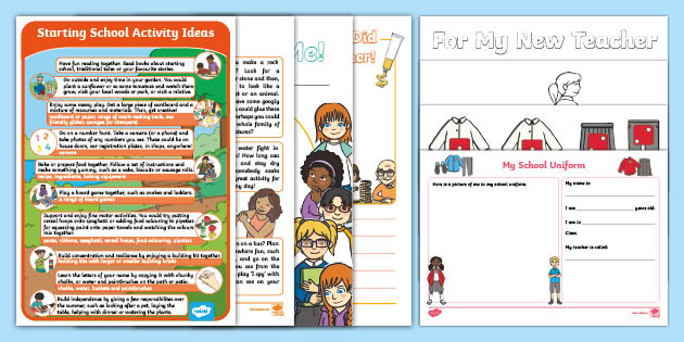 Reception: Starting School Summer Activities Resource Pack