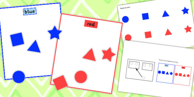 Colour Sorting Activity Set 1 (teacher made)