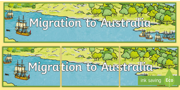 Migration to Australia Display Banner (teacher made)