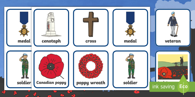 Remembrance Day Matching Cards