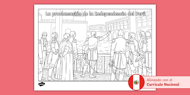 Firmando La Declaración De Independencia Para Colorear