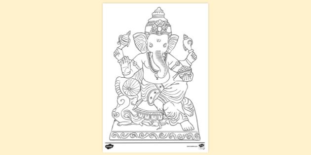 FREE! - Indian Colouring Page to Print Out (Teacher-Made)