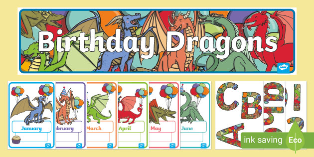 Birthday Dragon Display Pack
