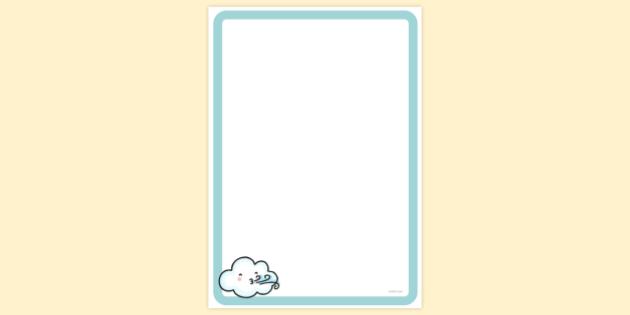 FREE! - Windy Page Border | Page Borders | Twinkl