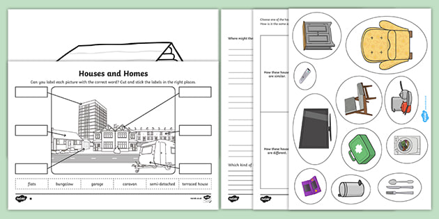 Geography First/Second Class Homes Pack 2 (teacher made)