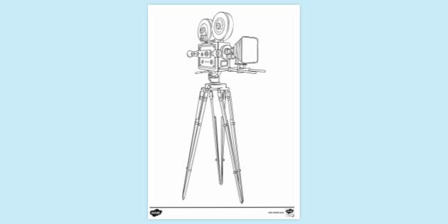 Camera Shot Colouring Sheet | Colouring Sheets
