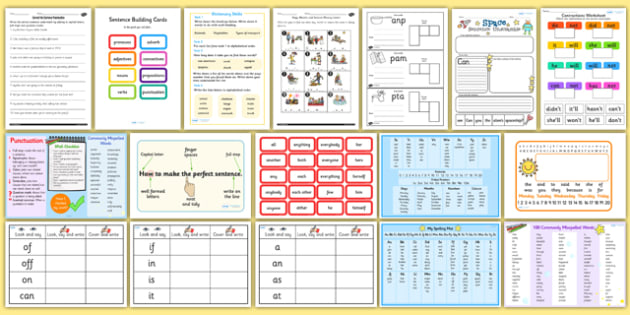 Teaching Assistant Spelling and Grammar Resource Pack - pack