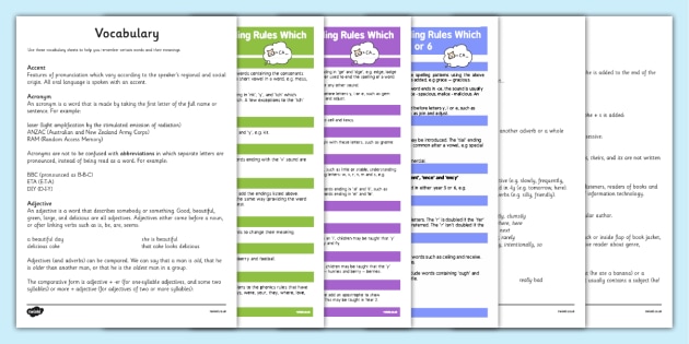 Teaching Assistant SPaG Guides (teacher made)