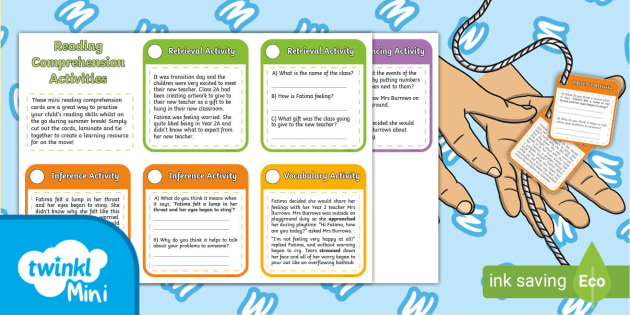 Reading Comprehension Twinkl Mini Cards (Teacher-Made)