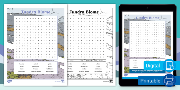 Tundra Biome Word Search