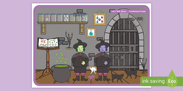 👉 Talk About Combining Groups Maths Poster (teacher made)