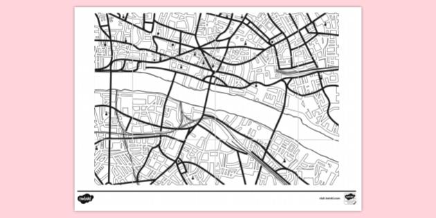 FREE! - Ordnance Survey Map Colouring Sheet | Colouring Sheets