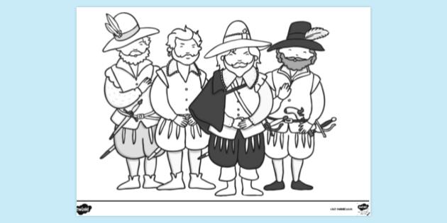 FREE! - Conspirators Colouring | Colouring Sheets | Twinkl Resources