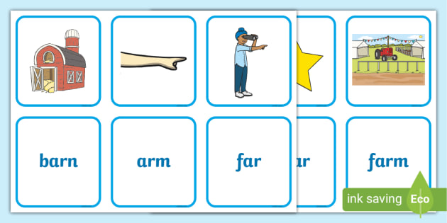 -ar Digraph Matching Cards (Teacher-Made)