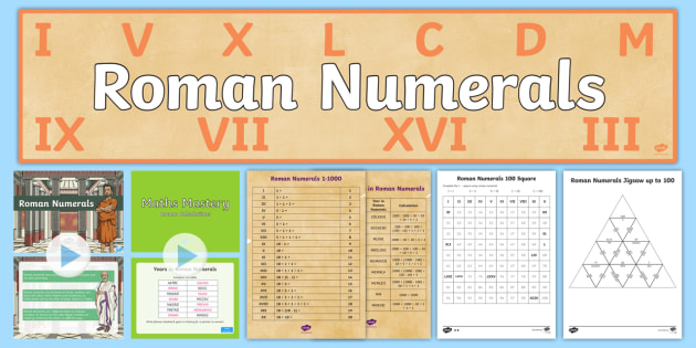 CfE Second Level Roman Numerals Resource Pack