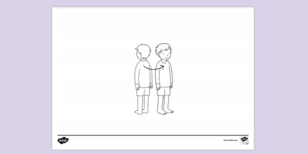 Half Turn | KS1 Colouring Sheets | Twinkl Resources
