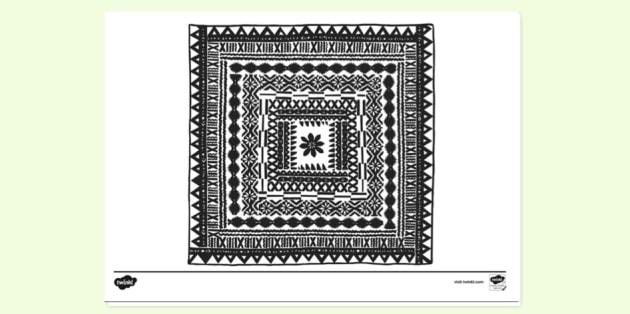 FREE! - Tapa Cloth Colouring | Colouring Sheet
