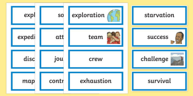 Australian Early Explorers Word Cards-Australia