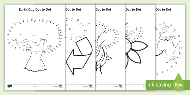 Earth Day Dot-to-Dot Worksheet (teacher made)