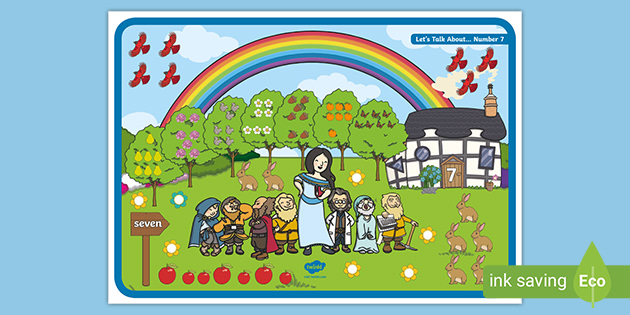 👉 Talk About Number 7 Maths Poster (teacher made)