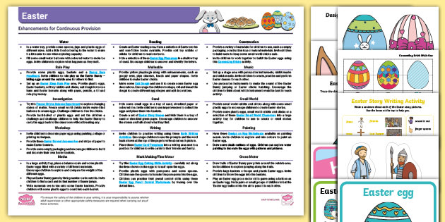 EYFS Easter Continuous Provision Planning Ideas and Resource Pack ...