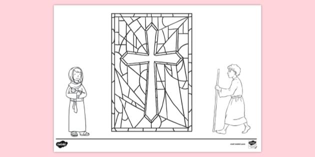 FREE! - Religious Colouring Page For Toddlers | Colouring Sheets