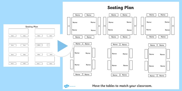 Classroom Seating Plan Template Table Seating Plan