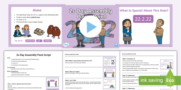 👉 2s Day Assembly Pack (teacher made)