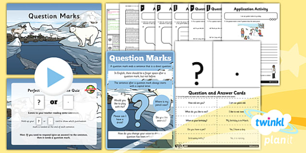 PlanIt Y1 SPaG Lesson Pack: Question Marks